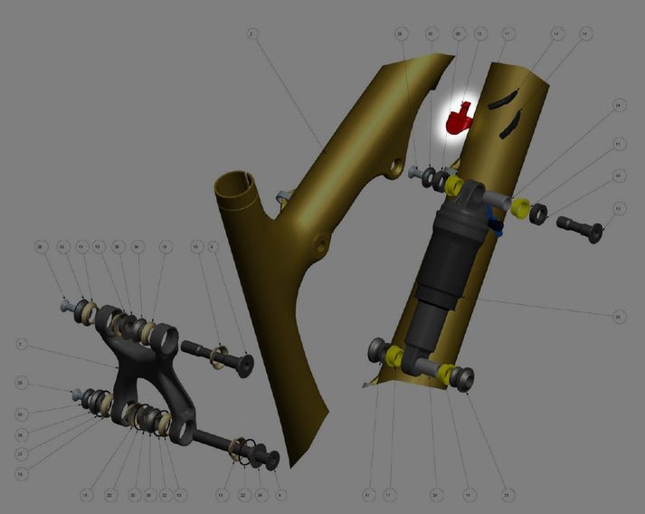 RMB PARTS TOP TUBE CABLE PORT RUBBER GUIDE – Geonatlife - Desporto e Lazer